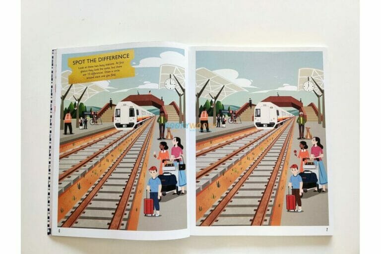 On the Train Activity Book – – Booky Wooky