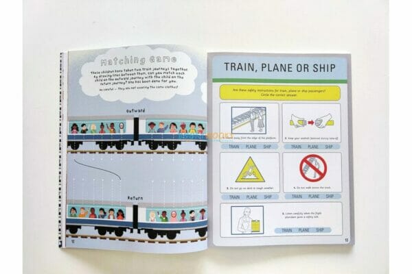 On the Train Activity Book – – Booky Wooky