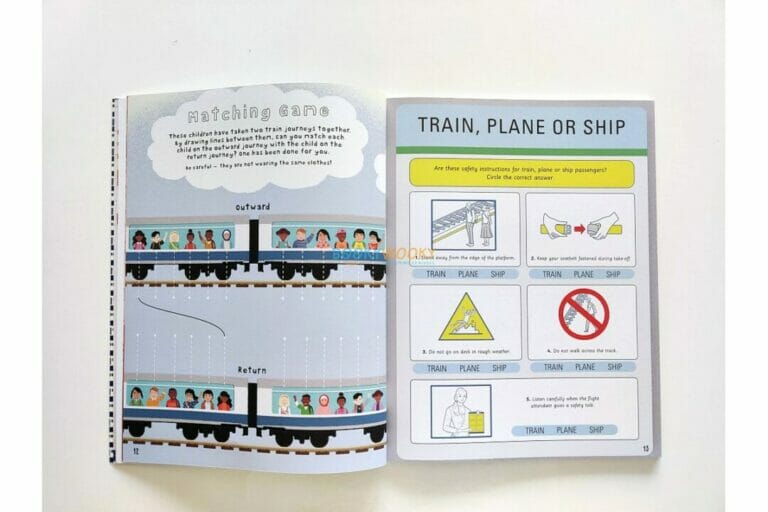 On the Train Activity Book – – Booky Wooky
