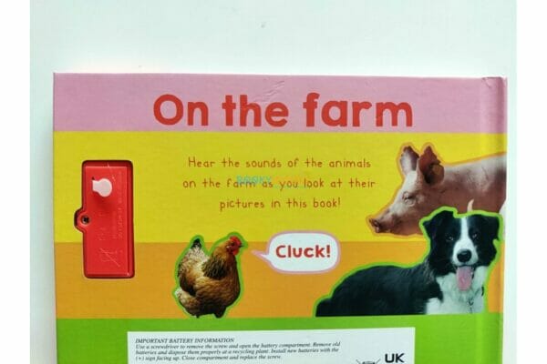 On the Farm an animal Sounds Book – – Booky Wooky