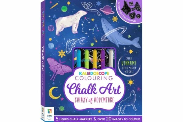 Kaleidoscope Colouring Chalk Art Galaxy of Adventure – – Booky Wooky