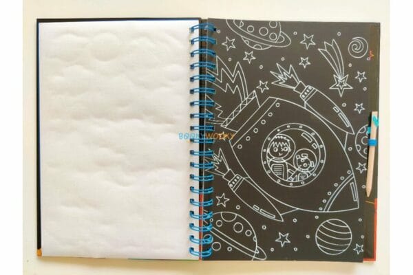 Scratch Art Stickers Outer Space – – Booky Wooky