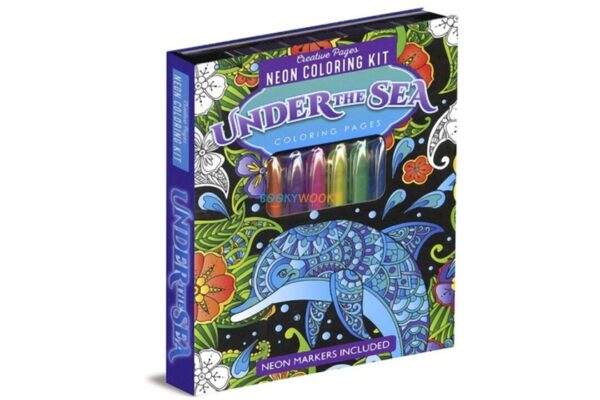 Creative Pages Neon Coloring Kit Under the Sea – – Booky Wooky