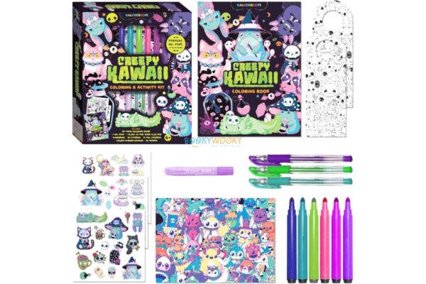 Kaleidoscope Creepy Kawaii Coloring & Activity Kit – – Booky Wooky